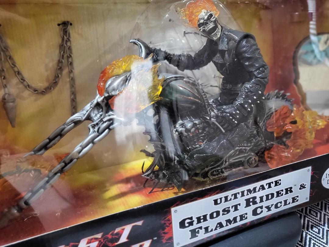 Ghost Rider Ultimate 12 inches Ghost Rider & Flame Cycle Figure ...
