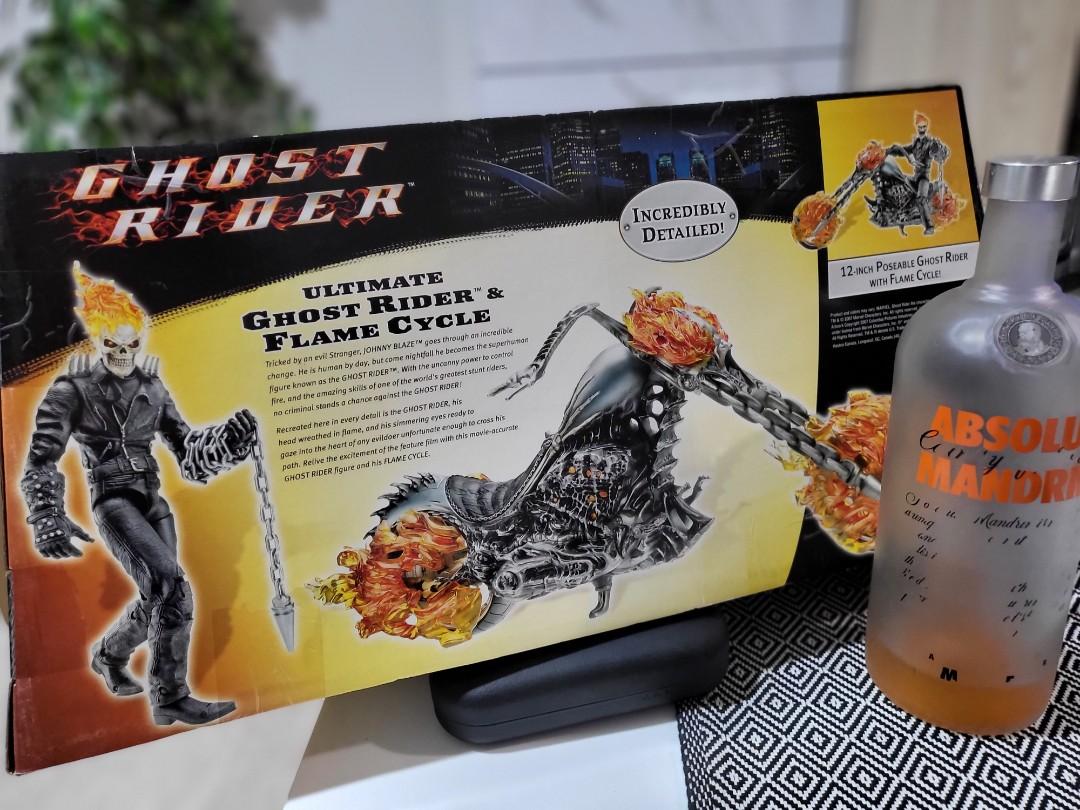 Ghost Rider Ultimate 12 inches Ghost Rider & Flame Cycle Figure ...
