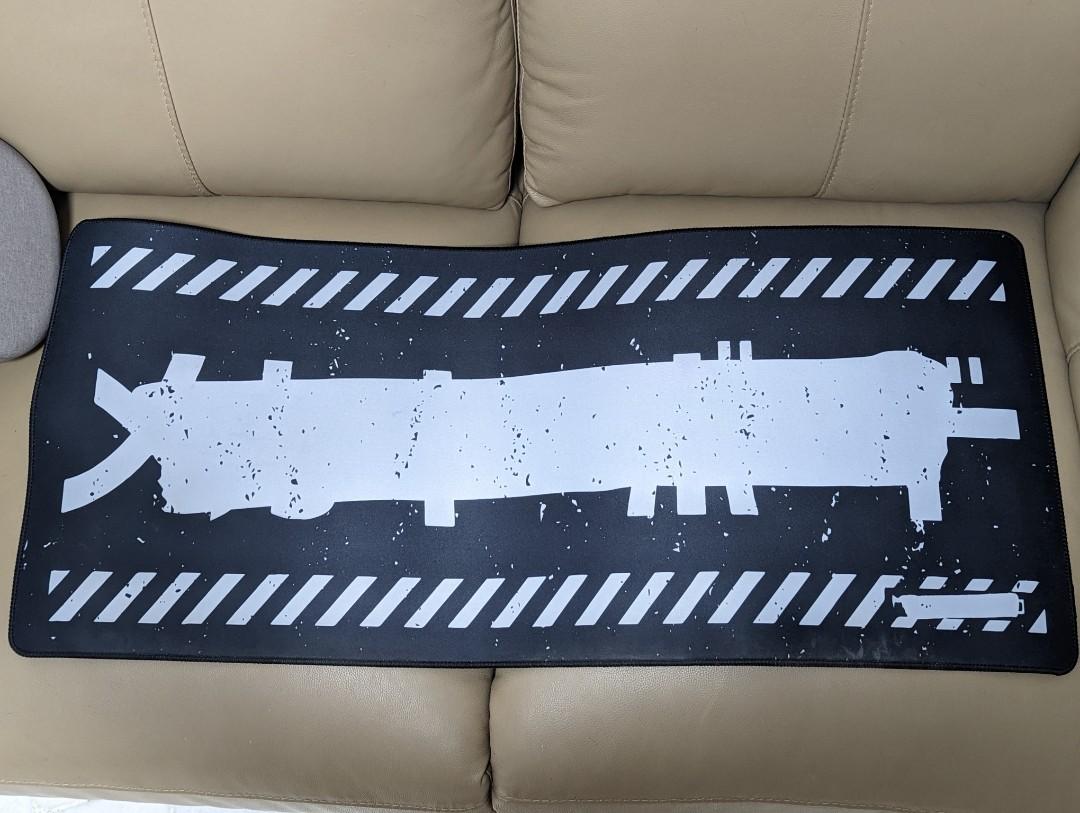 GMK Redacted Meka Mat Deskmat by Omnitype (White/Black), Computers ...