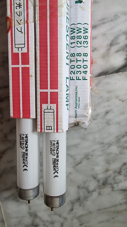 Hitachi Fluorescent Lamp 36Watt F40T8 Daylight - 5pcs, Furniture & Home ...