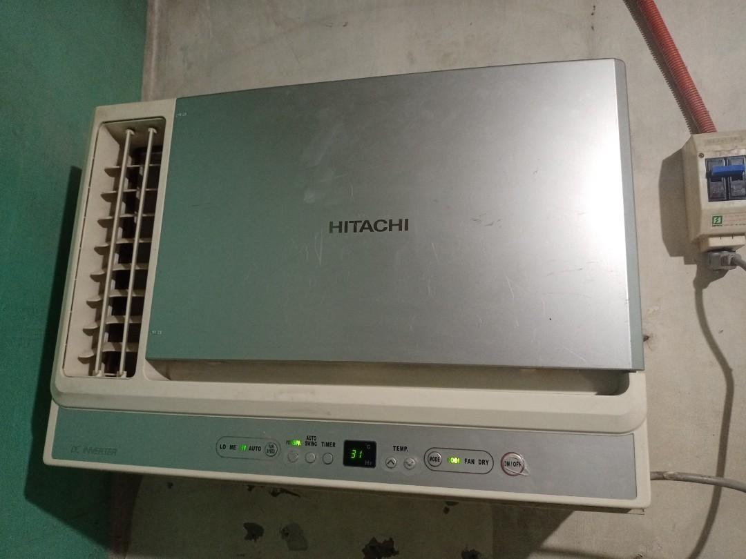 Hitachi window type dual inverter 2hp ac, TV & Home Appliances, Air ...