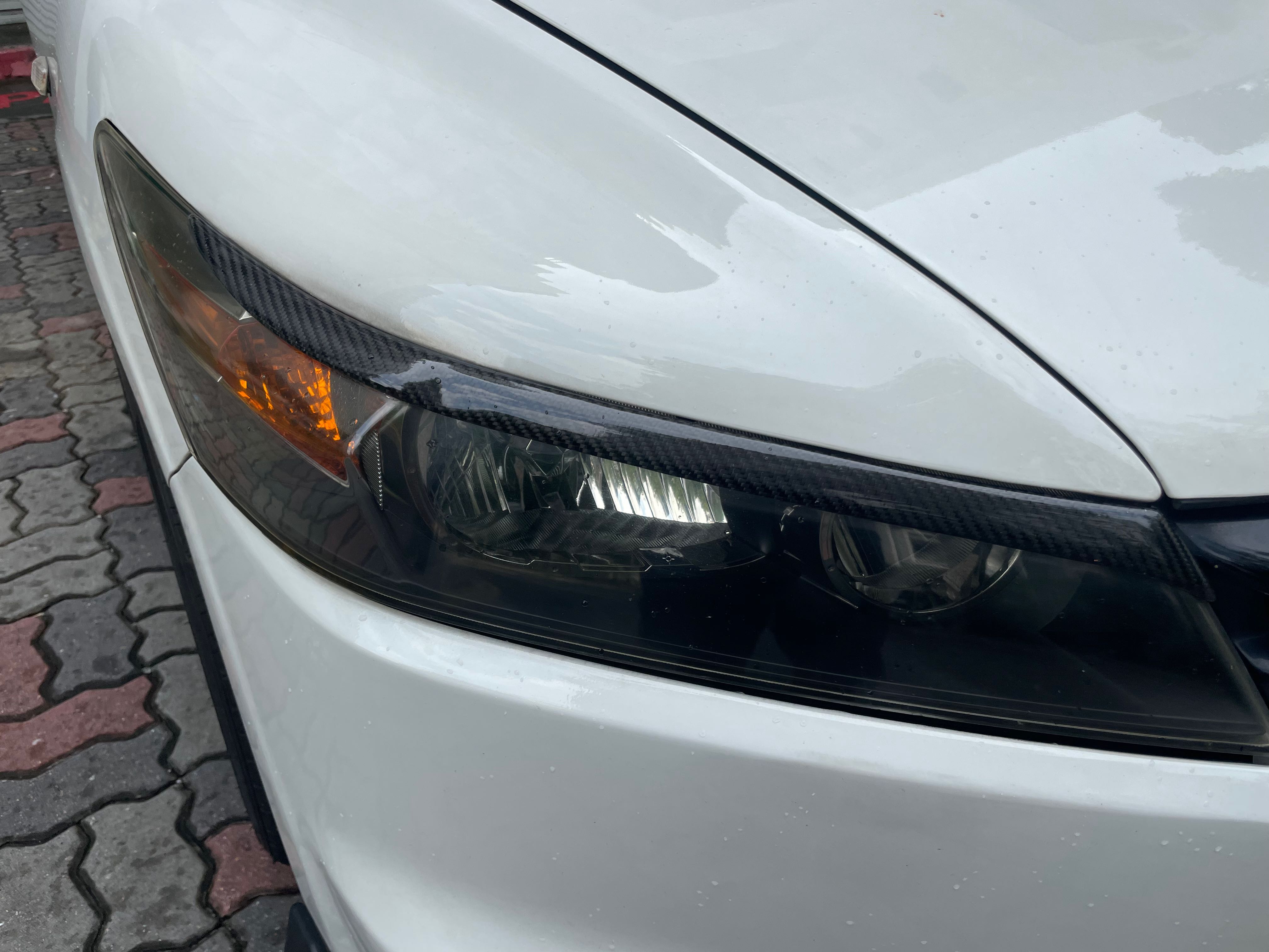 Honda Stream Head light Eyelid (carbon fiber), Car Accessories ...