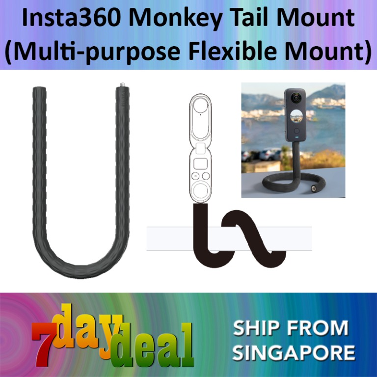 Insta360 Monkey Tail Mount — (Multi-Purpose Flexible Mount), Photography, Photography ...
