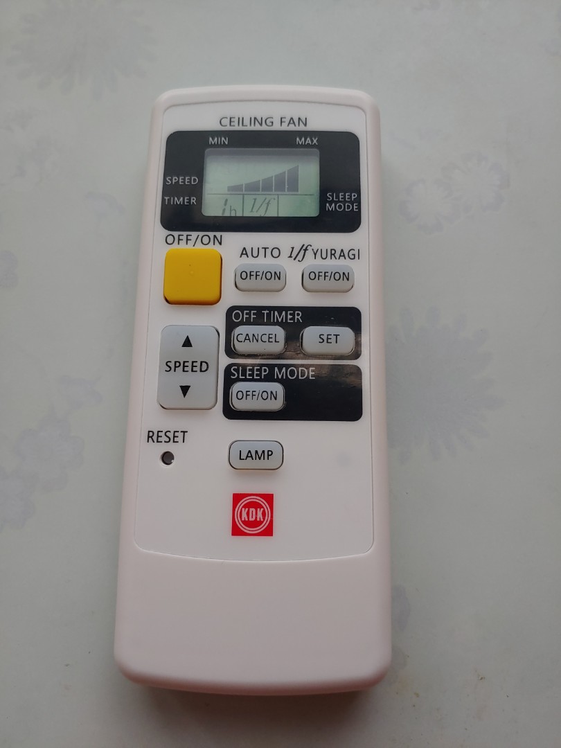 KDK Ceiling Fan remote control K14Z9 For V56VK, TV & Home Appliances ...