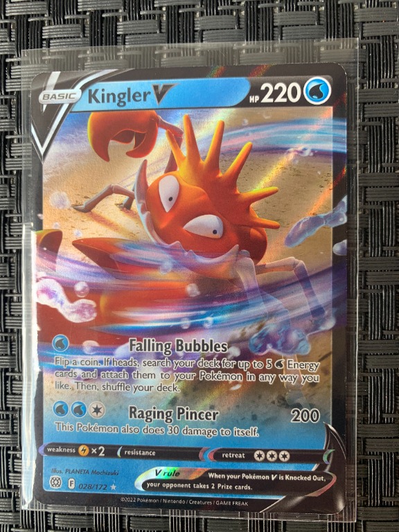 Kingler V 028/172, Hobbies & Toys, Memorabilia & Collectibles, Vintage ...