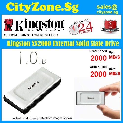 Kingston XS2000 1.0TB External Solid State Drive (SSD) USB Type-C 3.2 ...