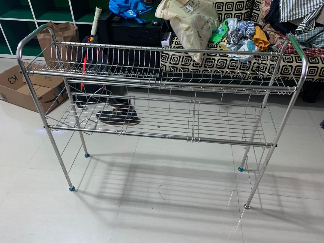 Stainless steel Kitchen Vessel drying rack, Furniture & Home Living ...
