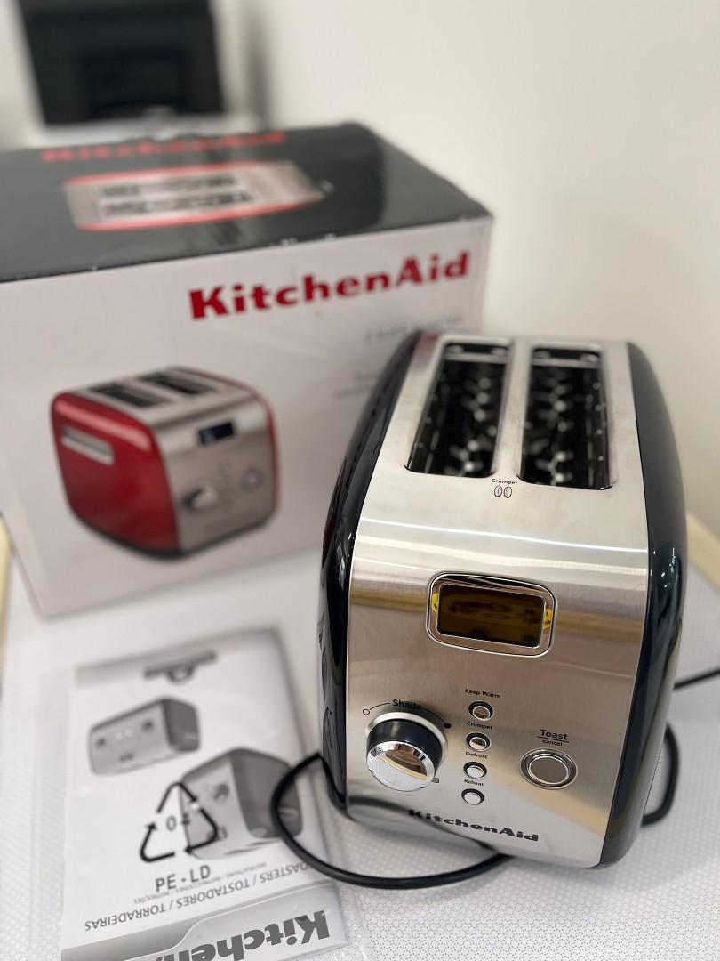 KitchenAid 5KMT223GER 2 Slot Toaster, Empire Only Black Colour, TV ...
