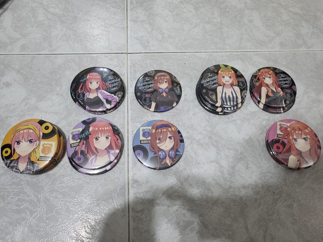 Kuji - Quintessential Quintuplets Large Pin Badges for Ichika, Nino ...