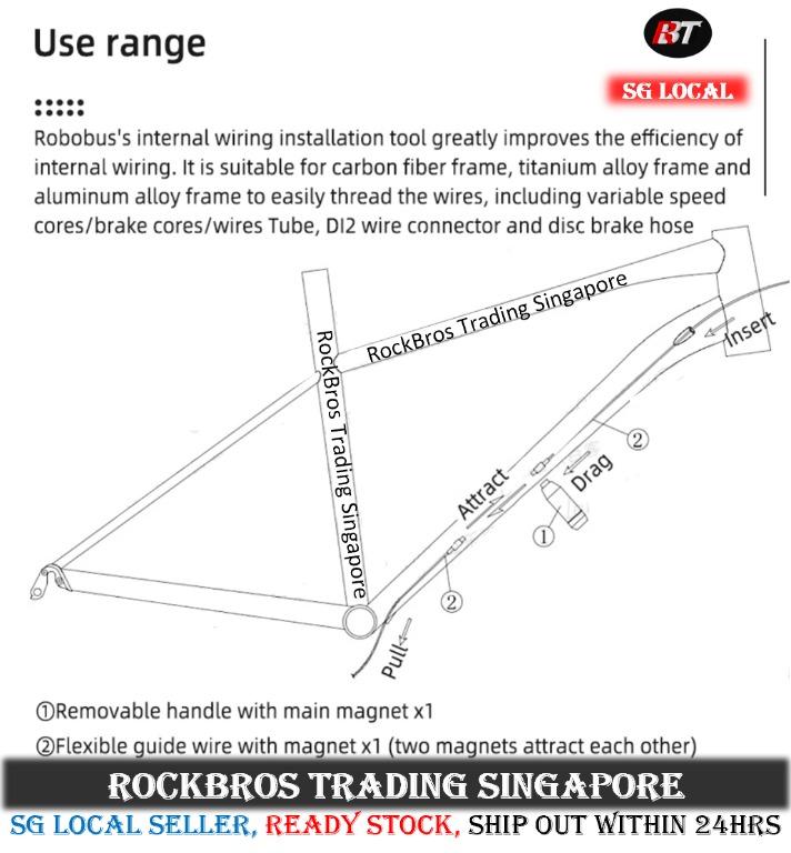 lebycle Bicycle Internal Cable Routing Tool For Bicycle Frame Shift ...