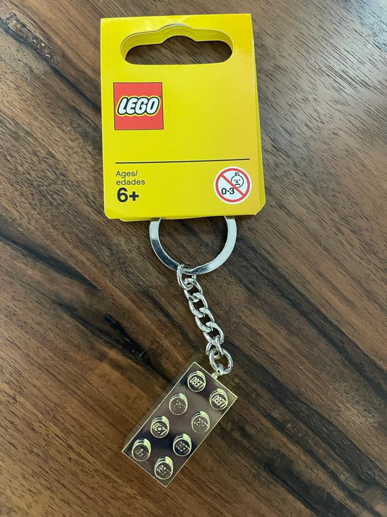 LEGO Gold Keychain, Hobbies & Toys, Toys & Games on Carousell
