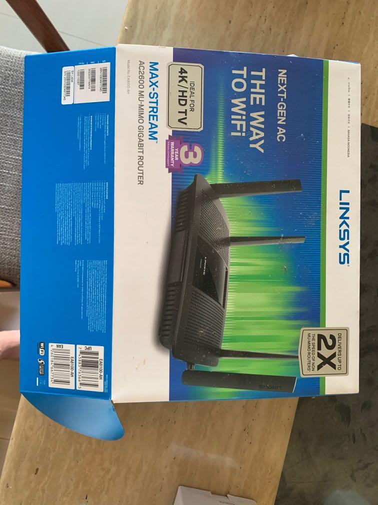 Linksys AC2600 Router from Starhub, Computers & Tech, Parts ...