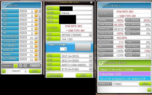 Maplesea Lv270 Kanna 8K Union Account, Video Gaming, Gaming Accessories ...