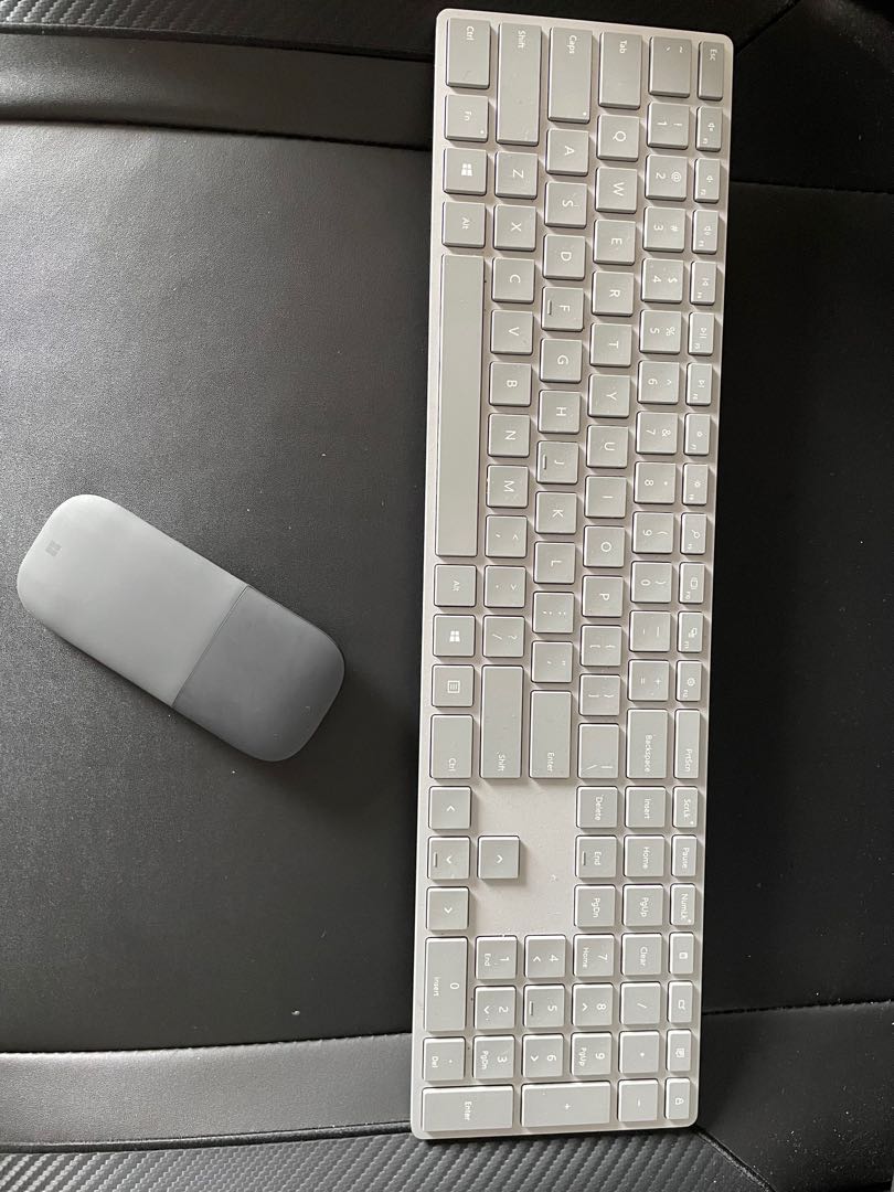 Microsoft Surface keyboard and Microsoft Arc Mouse set, Computers ...