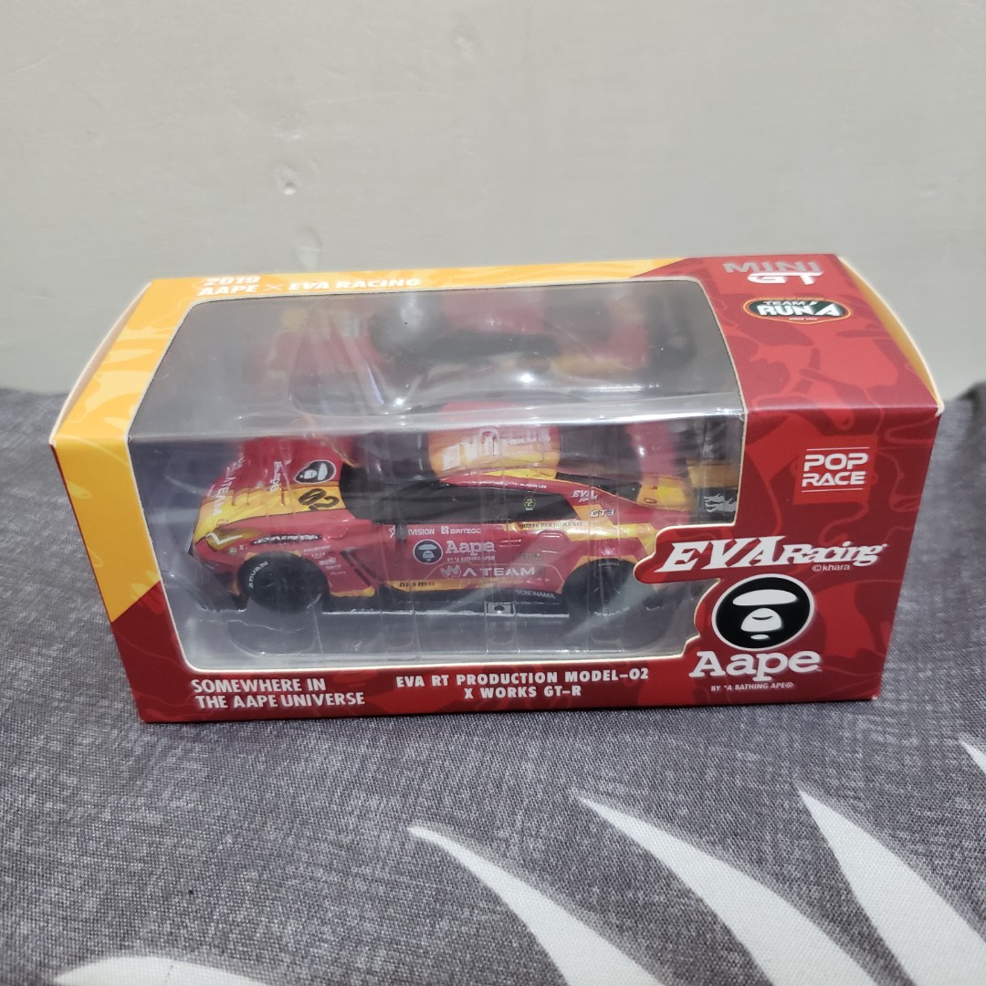 MINI GT 2019 AAPE x EVA RACING MODEL-02 X WORKS GT-R FIGURE車模型擺設, 興趣及遊戲 ...