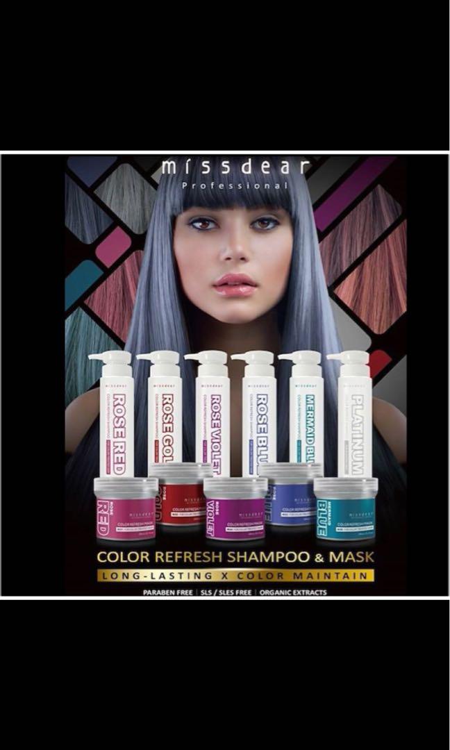 Miss Dear Ash Grey Hair Mask & Shampoo Bundle, Beauty & Personal Care ...
