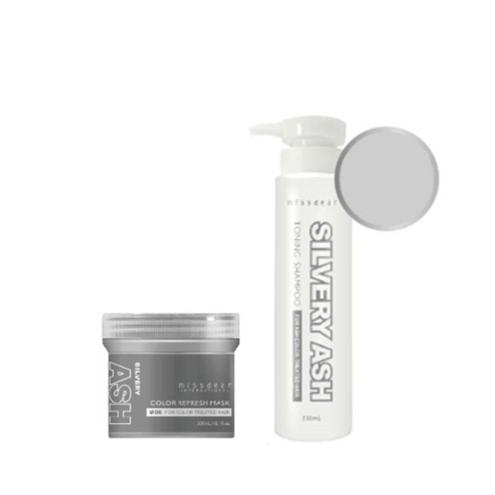 Miss Dear Ash Grey Hair Mask & Shampoo Bundle, Beauty & Personal Care ...