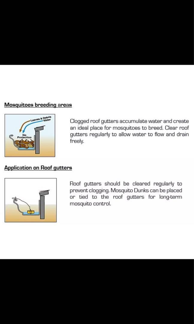 Mosquitoes Dunk, Health & Nutrition, Insect Repellent on Carousell