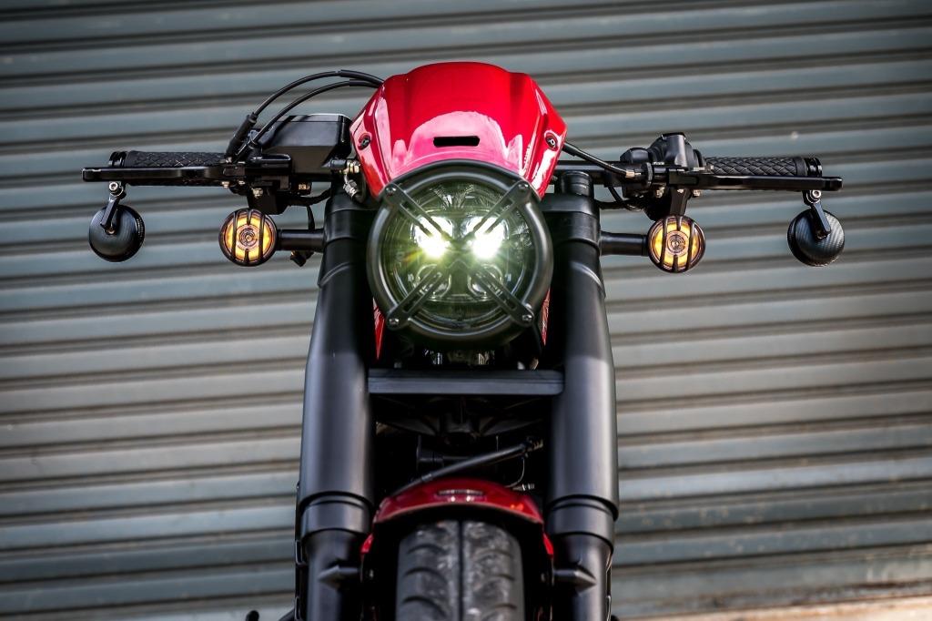 Moto Sammy Singapore Honda Rebel 300 500 2021 2022 LED Light Blood Red ...