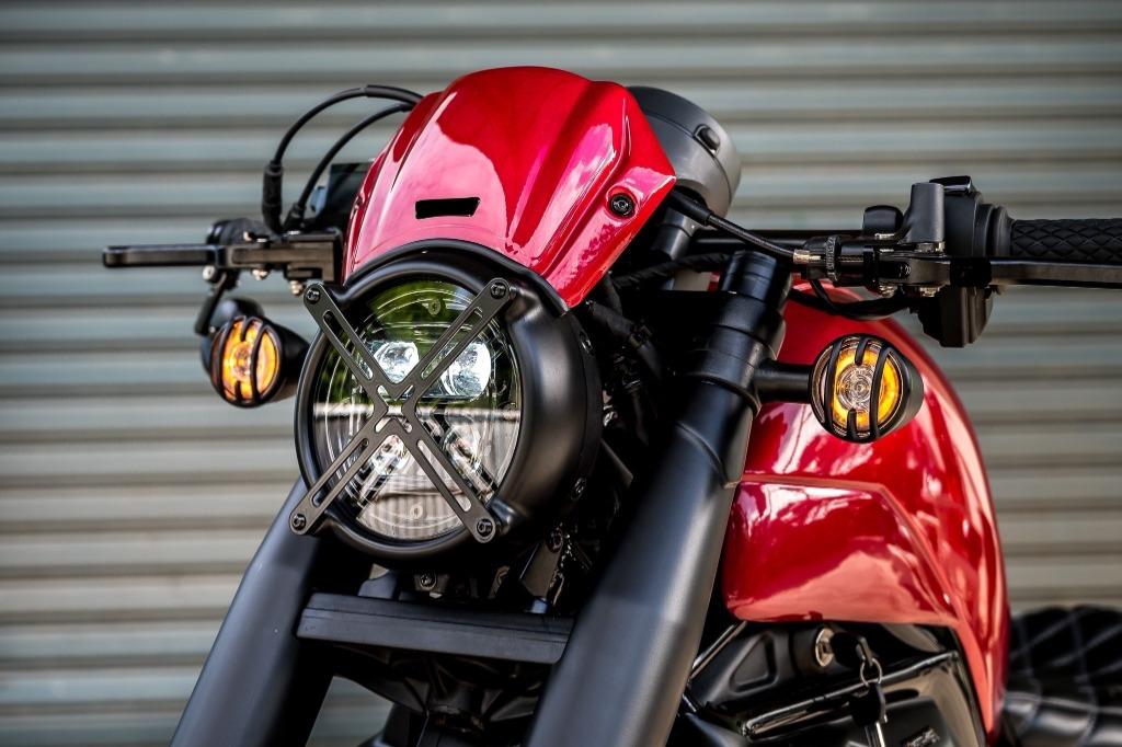 Moto Sammy Singapore Honda Rebel 300 500 2021 2022 LED Light Blood Red ...