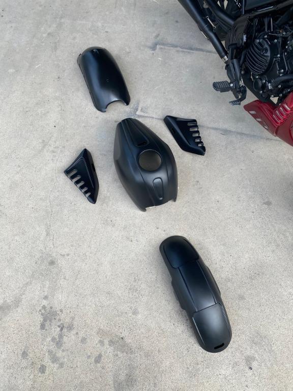 Moto Sammy Singapore Honda Rebel 300 500 2021 2022 LED Light Blood Red ...