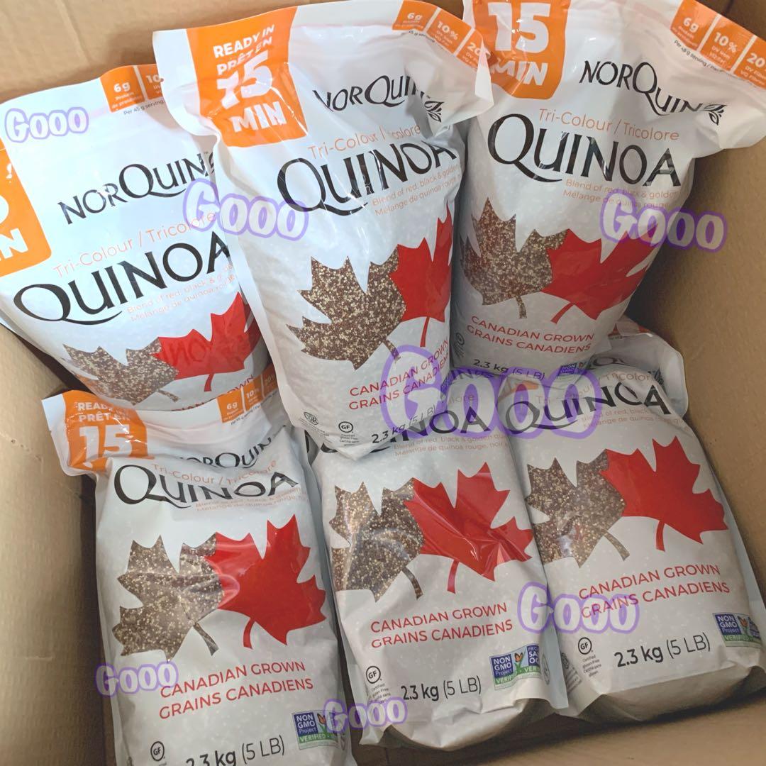 （現貨）加拿大製NorQuin三色藜麥 勁量裝2.3kg, 嘢食 & 嘢飲, 本地食物 - Carousell
