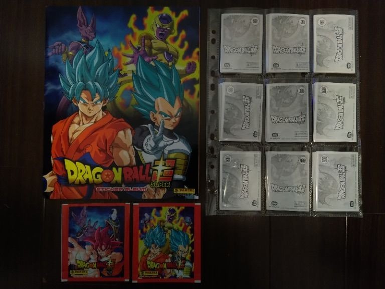 panini dragon ball super album with full set stickers 龍珠超 集圖冊 全套貼紙, 興趣及 ...