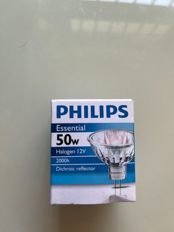 philips essential 50w halogen 12v dichroic reflector, TV & Home ...