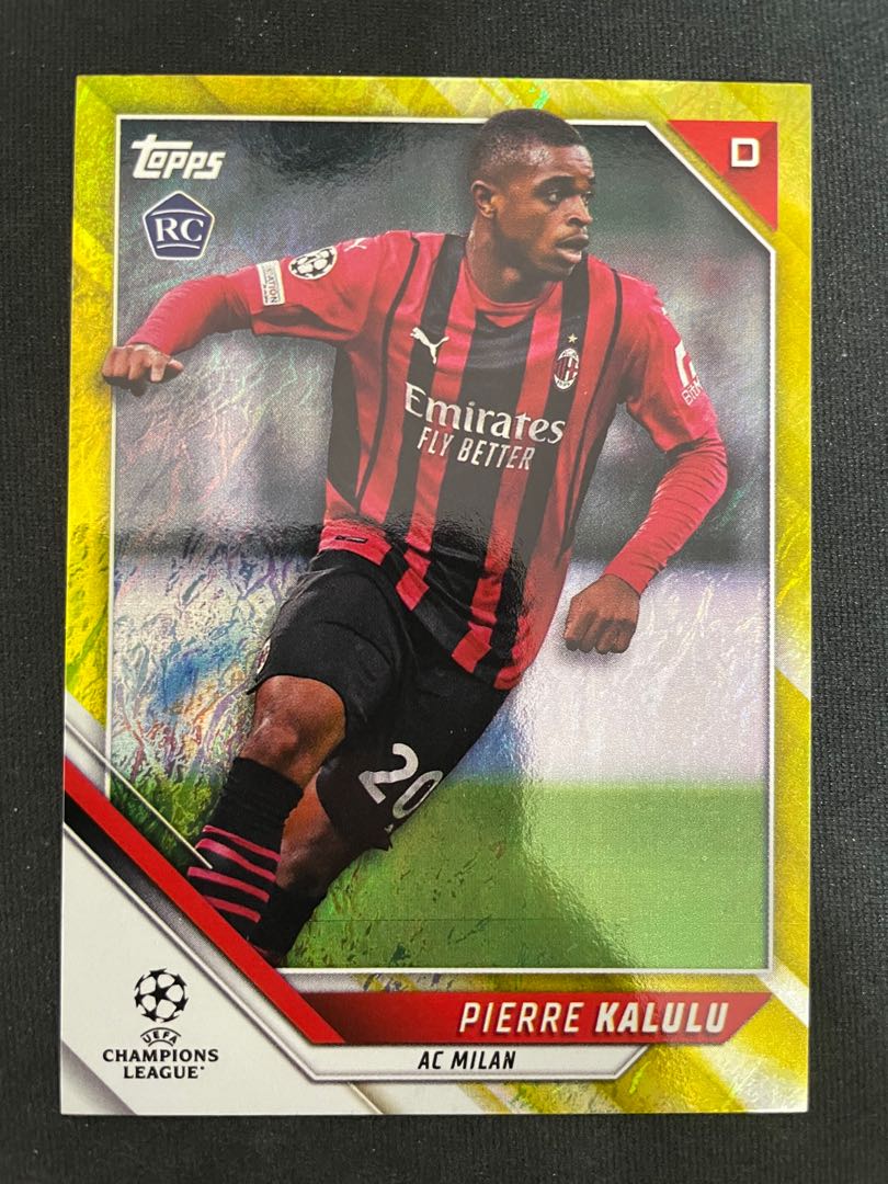 Pierre Kalulu (RC) 21/22 Topps UCL Jade Edition Yellow Jade #/50 ...