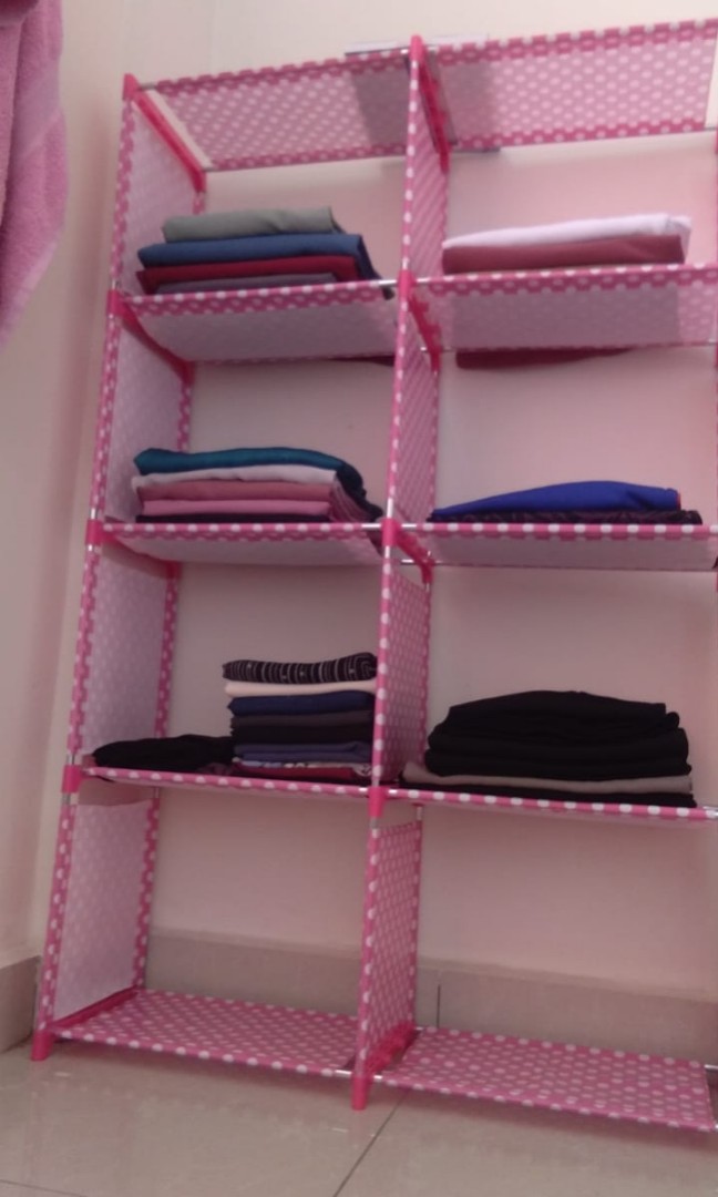 Pink rack, Furniture & Home Living, Furniture, Shelves, Cabinets ...