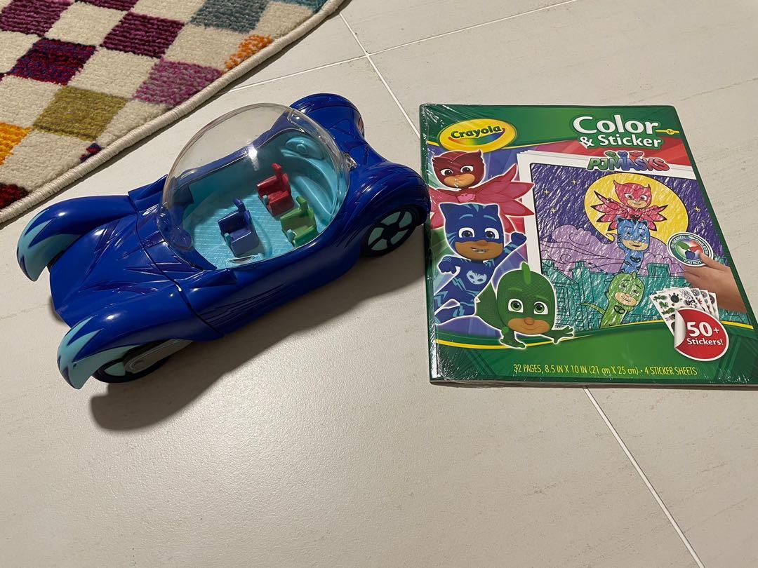 PJ mask colouring set and PJ mask car, Hobbies & Toys, Toys & Games on ...