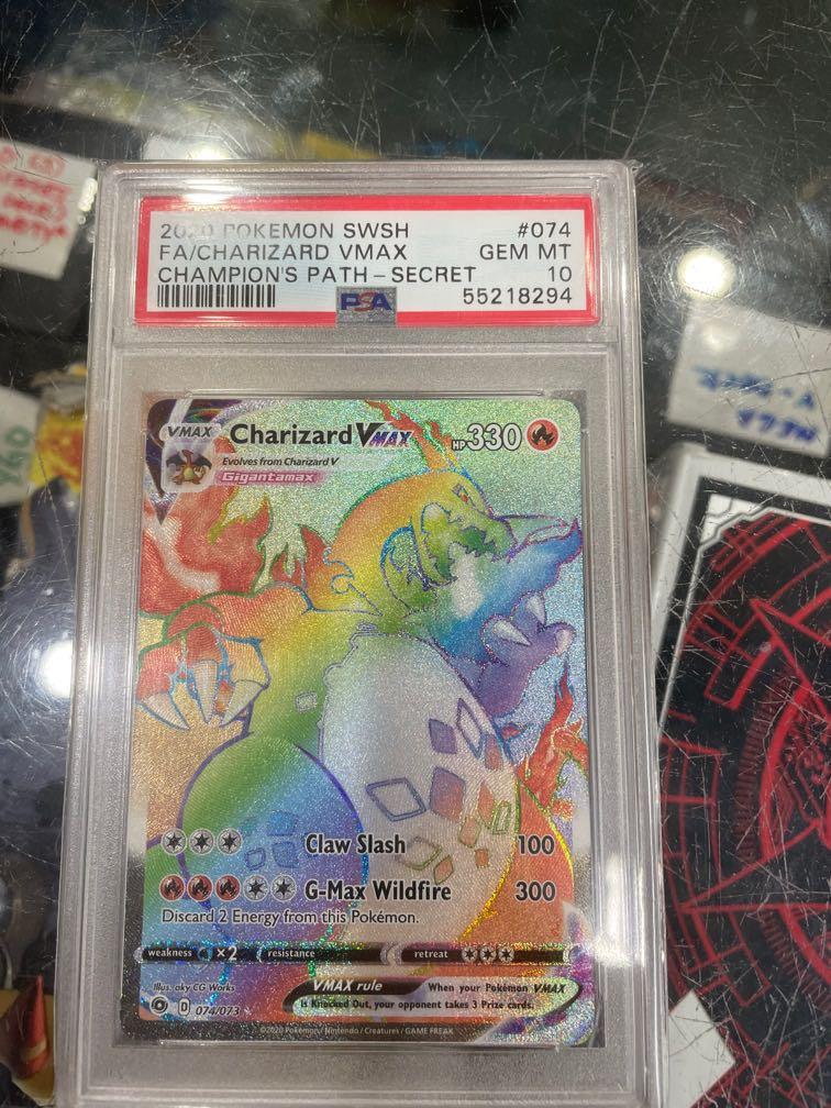 Pokemon charizard vmax Hyper rare PSA 10, Hobbies & Toys, Toys & Games ...