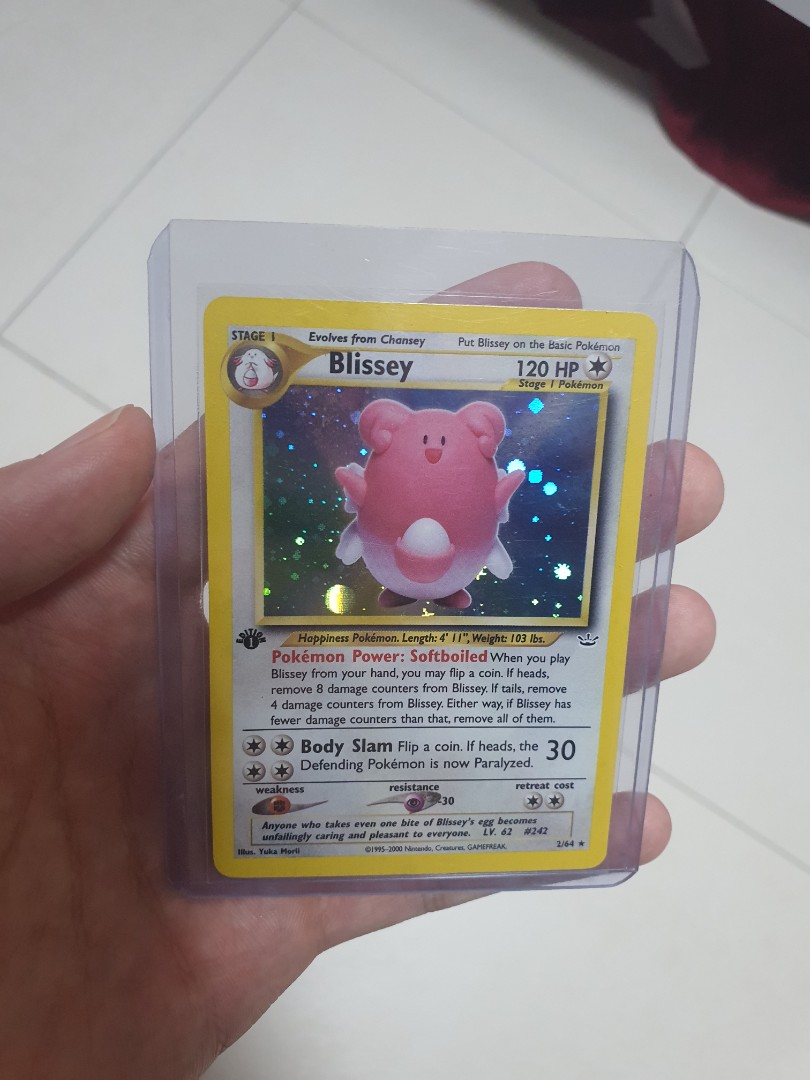 Pokemon First edition Holo Blissey card, Hobbies & Toys, Memorabilia ...