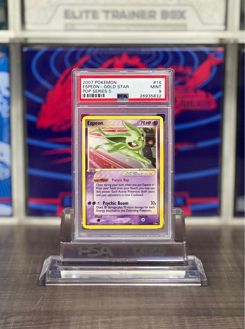 Pokemon TCG - Gold Star Espeon PSA 9, Hobbies & Toys, Toys & Games on ...