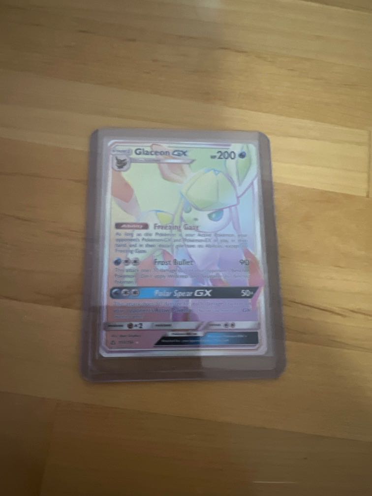 Pokémon Glaceon GX Hyper Rare Rainbow, Hobbies & Toys, Toys & Games on ...