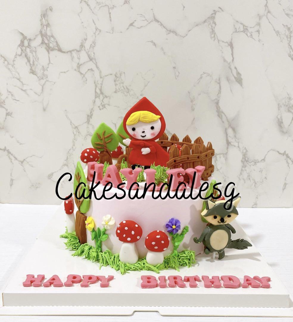Red Riding Hood Cake, Food & Drinks, Homemade Bakes on Carousell