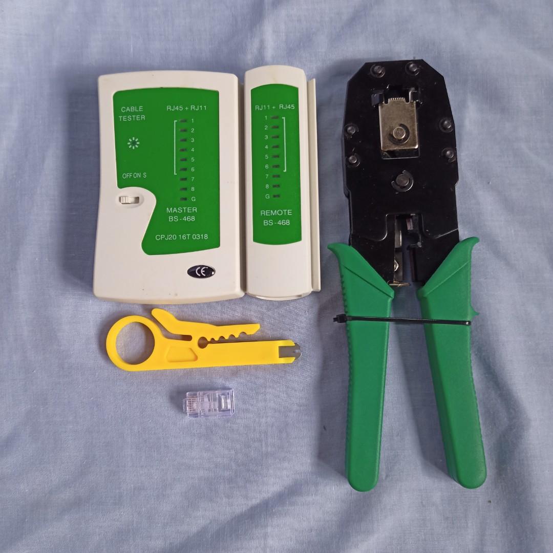 RJ45 Professional Network Cable Crimper Cutting Tools Ethernet Crimping ...
