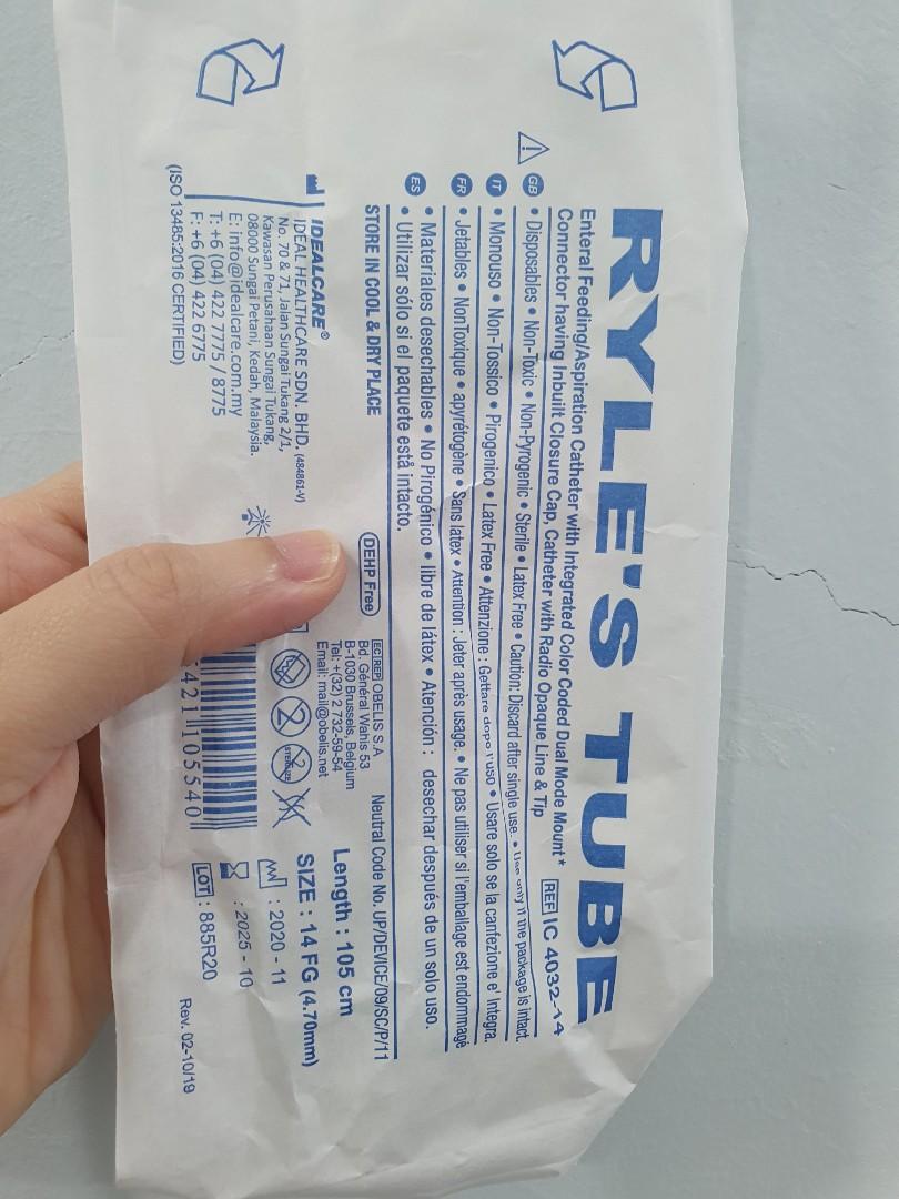 Ryles tube feeding tube nasal gastric tube, Everything Else, Others on ...