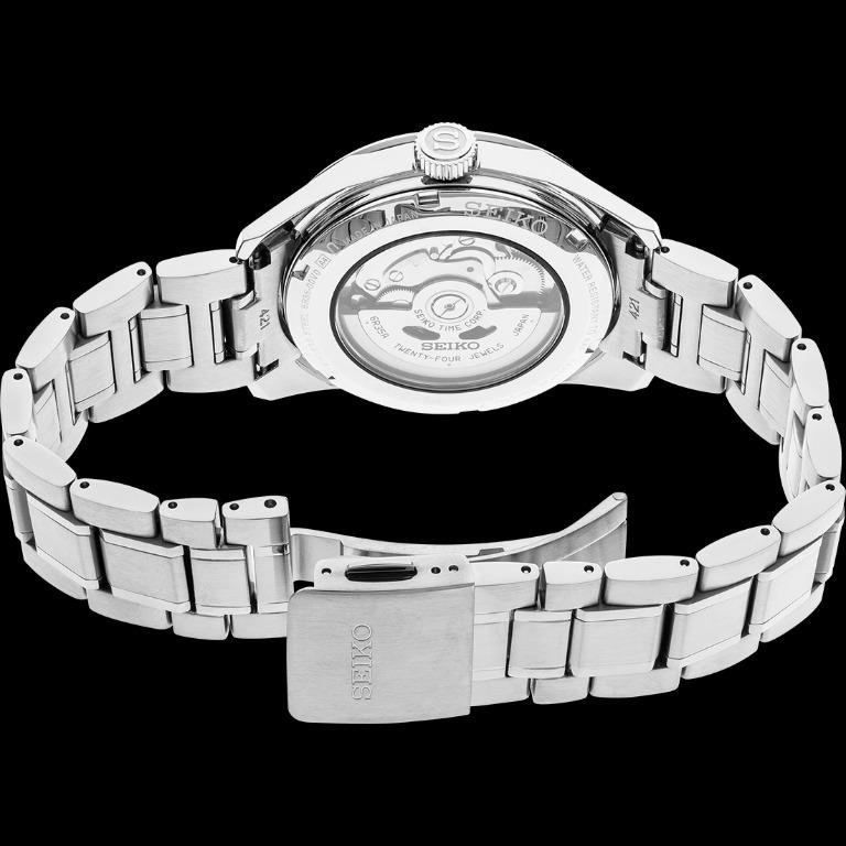 Seiko Presage Sharp Edged Series Black Dial Stainless Steel Automatic ...