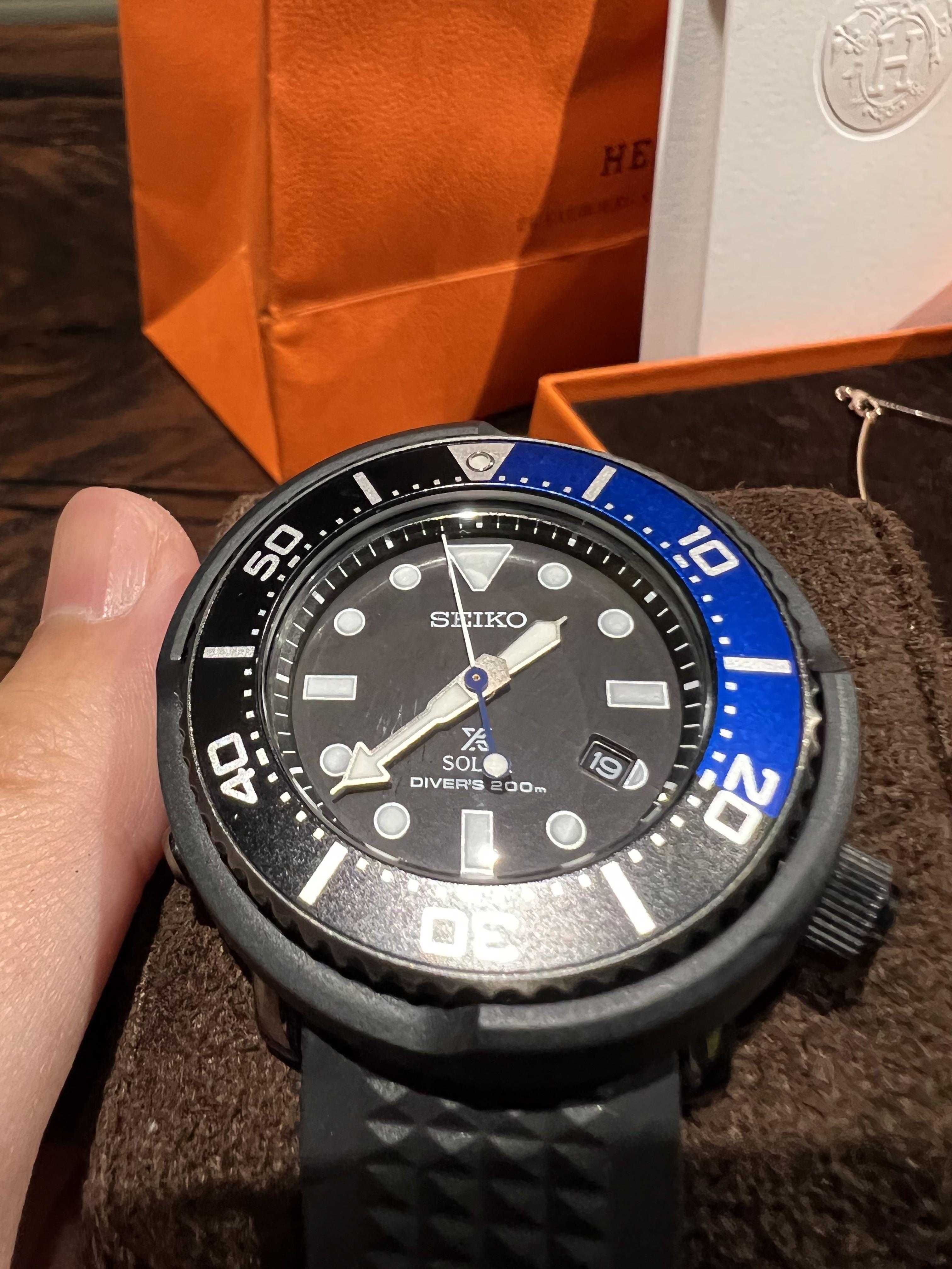 Seiko prospex solar JDM SBDN045 Batman limited edition, Luxury, Watches ...
