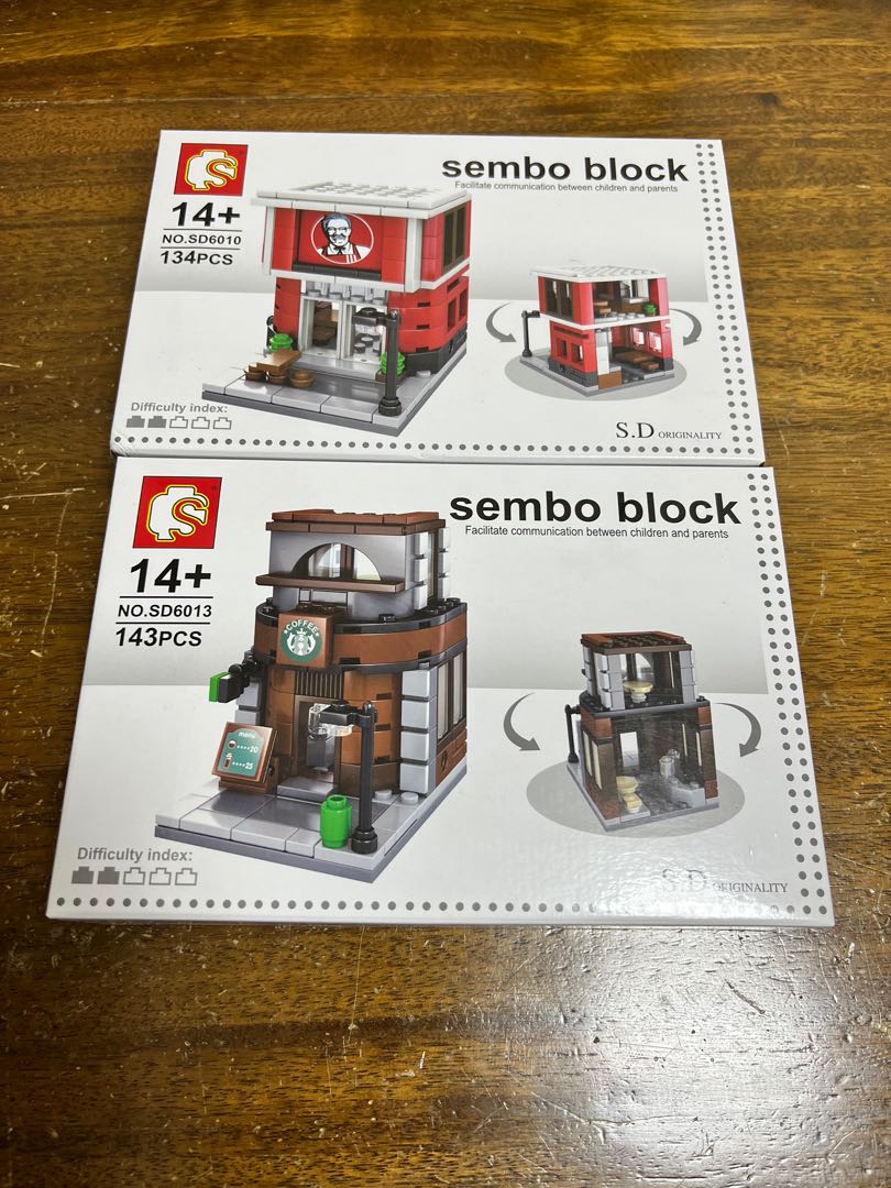 Sembo block (KFC/ Starbucks) (每盒$55), 興趣及遊戲, 玩具 & 遊戲類 - Carousell
