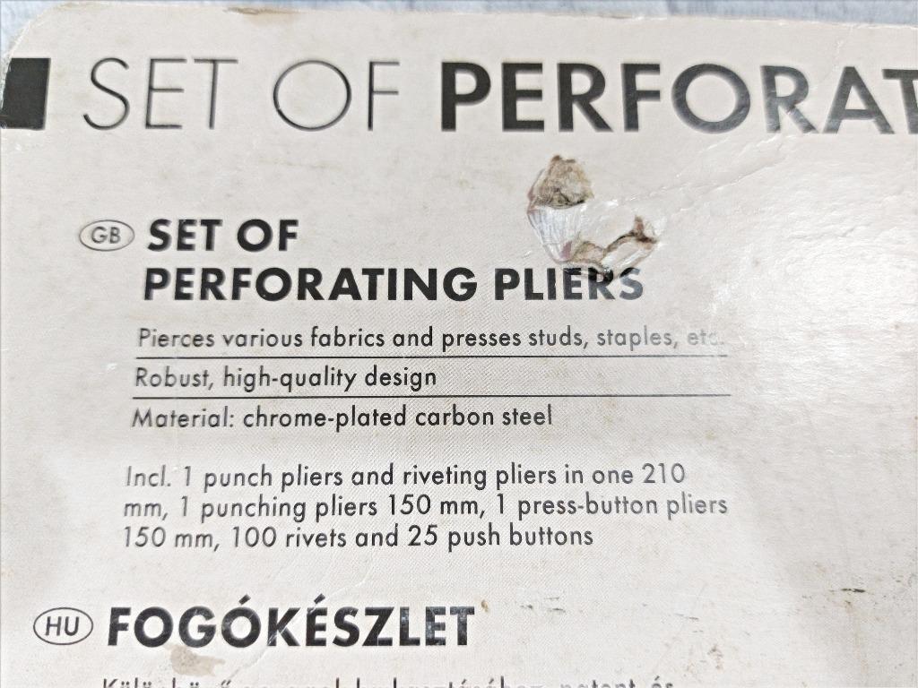 Set of Perforating Pliers Powerfix / No Issue!, Hobbies & Toys ...