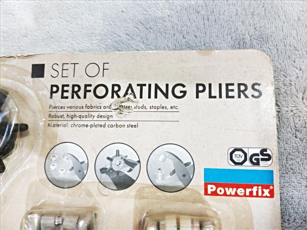 Set of Perforating Pliers Powerfix / No Issue!, Hobbies & Toys ...