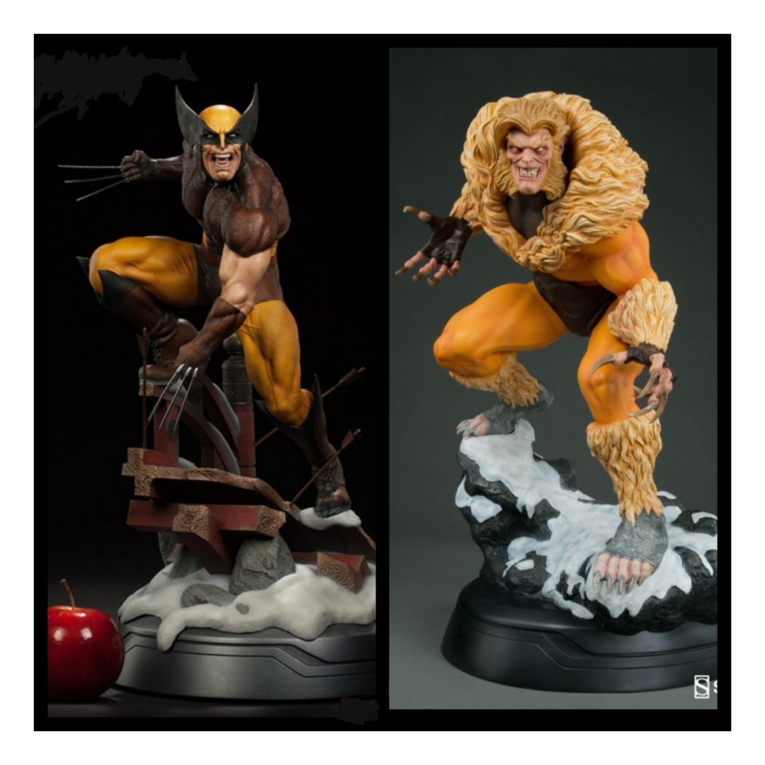 Sideshow Wolverine Brown and Sabretooth Exclusive, Hobbies & Toys, Toys ...