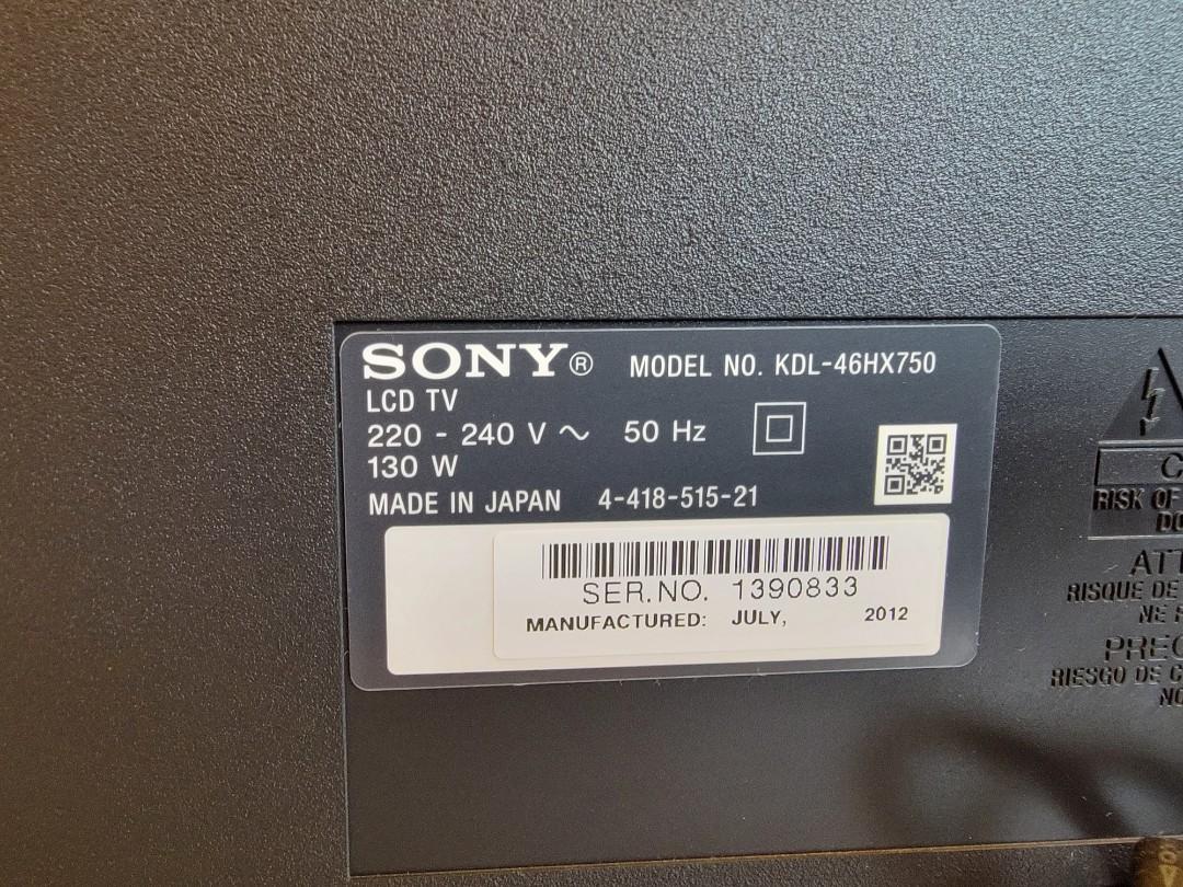 Sony 46 inch lcd tv, 家庭電器, 電視 & 其他娛樂, 電視 - Carousell