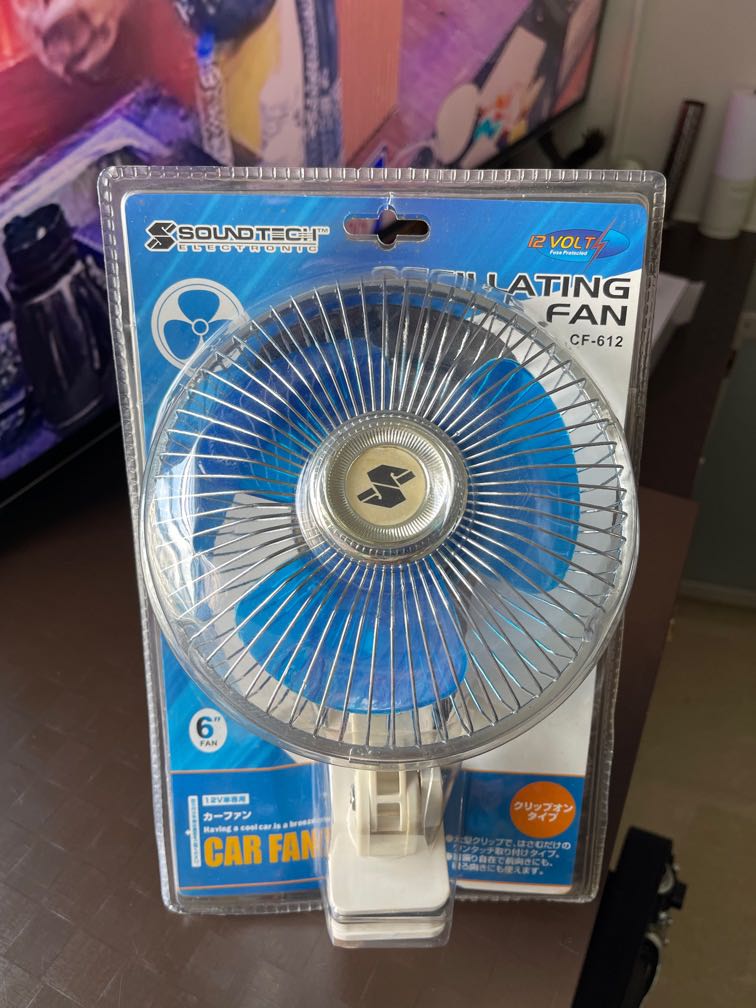 SoundTech Oscillating Car Fan, Car Accessories, Accessories on Carousell