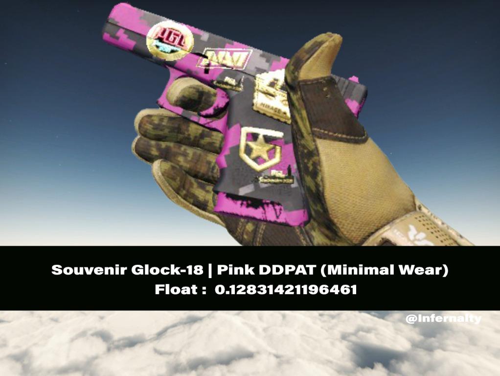 Souvenir Glock-18 Pink DDPAT MW CSGO SKINS KNIVES, Video Gaming, Gaming ...