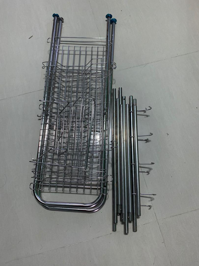 Stainless steel Kitchen Vessel drying rack, Furniture & Home Living ...