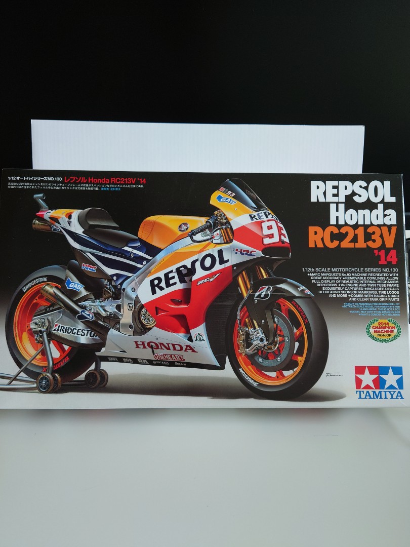 Tamiya 1/12 Repsol Honda Rc213V 14, 興趣及遊戲, 玩具 & 遊戲類 - Carousell