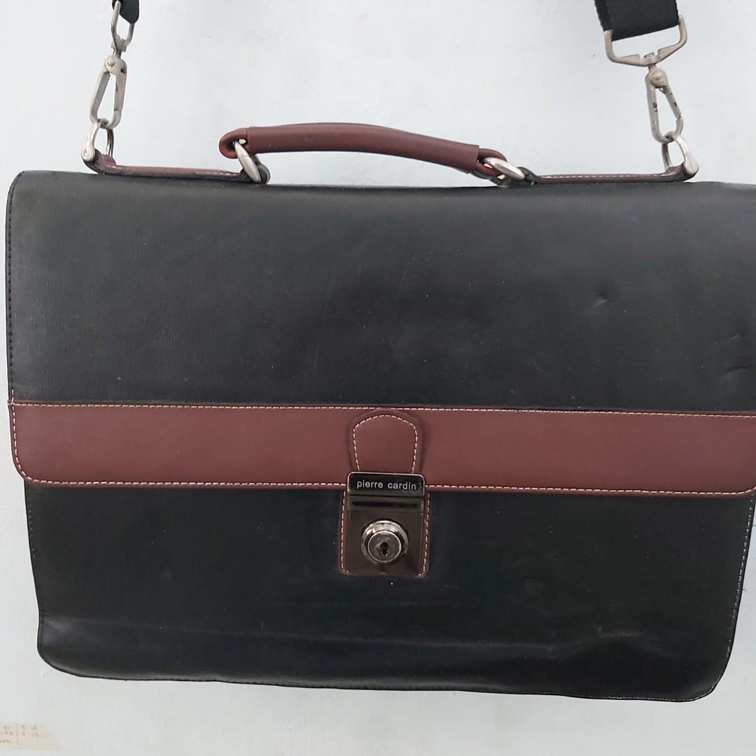 Tas kantor Pierre Cardin, Fesyen Pria, Tas & Dompet , Tas Kantor di ...